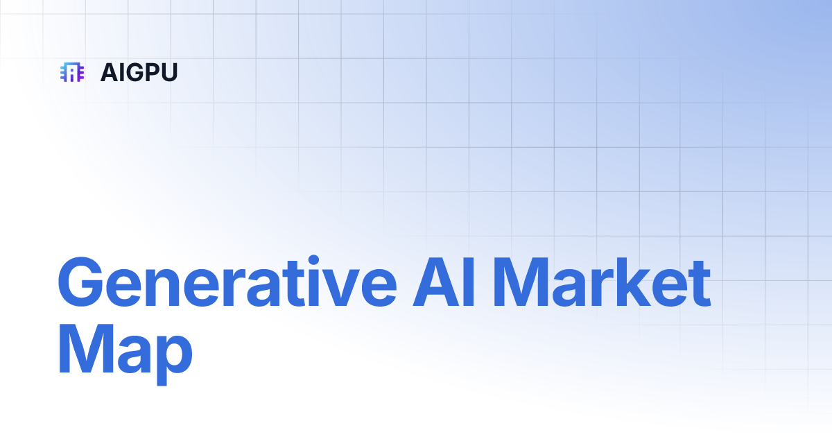 Generative AI Market Map | AIGPU